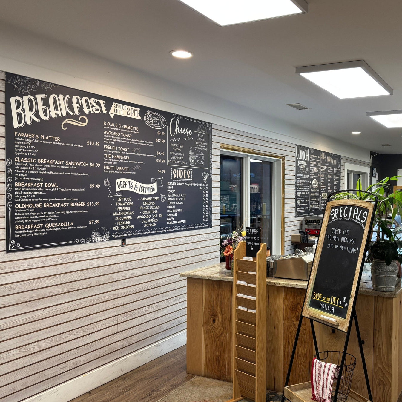 Custom Printed Restaurant Menu Board Sign | Hanging or Wall Indoor & O ...